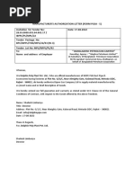 Authorisation Letter New Format Icegate Ad Code | PDF