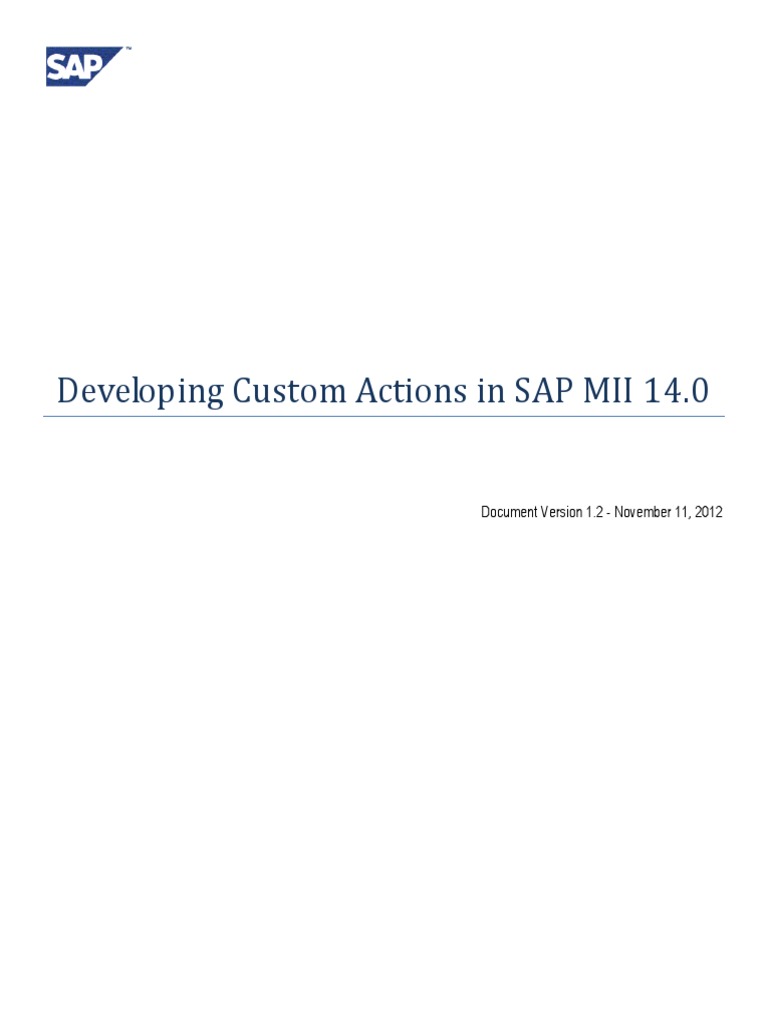 Developing Custom Actions Pdf Parameter Computer Programming Class Computer Programming 