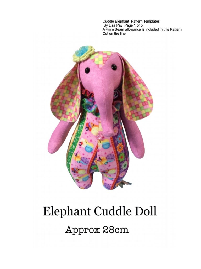 Cuddle Elephant Pattern by Lisa Pay | PDF