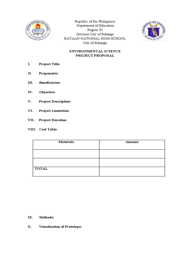 Environmental Science Proposal | PDF