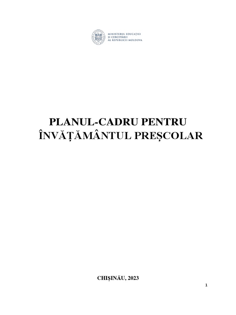 Plan Cadru PDF | PDF
