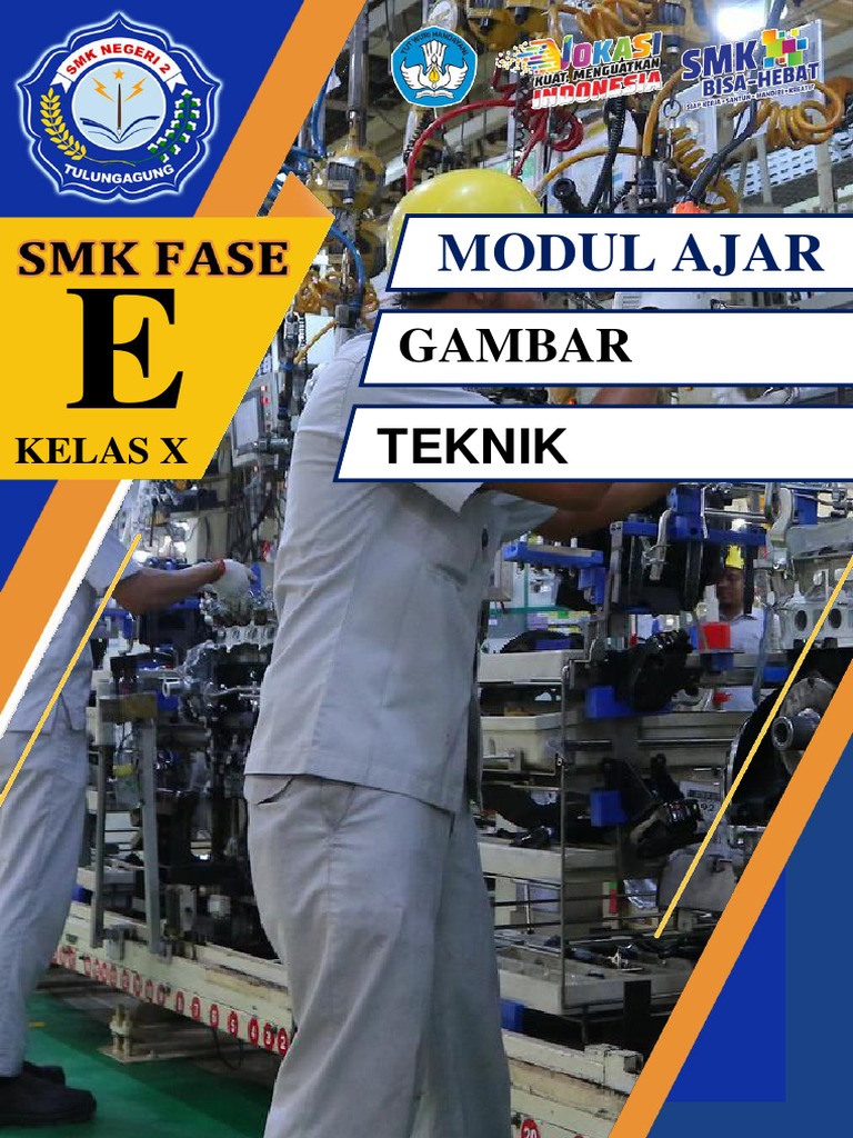 Modul Gambar Teknik Otomotif Kelas X | PDF | Seni