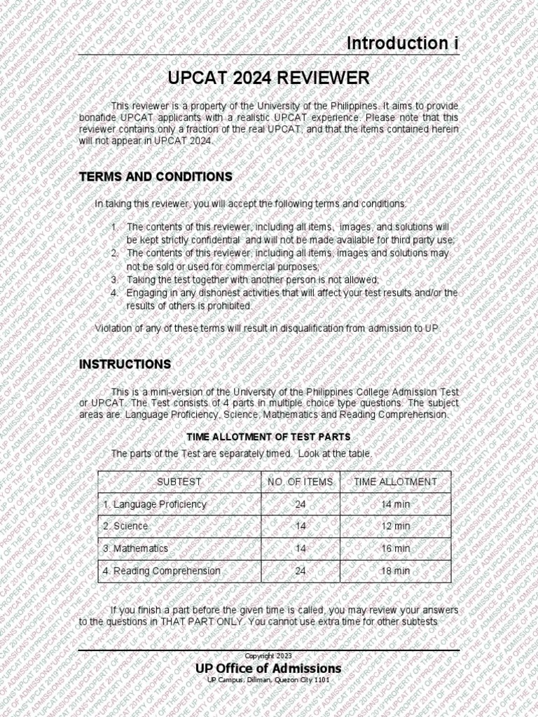 Upcat 2024 Reviewer 1241547415 | PDF | Rain | Bacteria