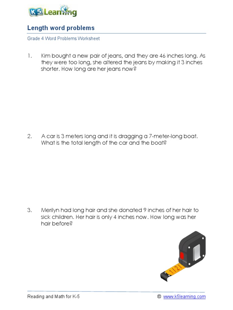 Grade 4 Length Word Problems | PDF | Language Arts & Discipline