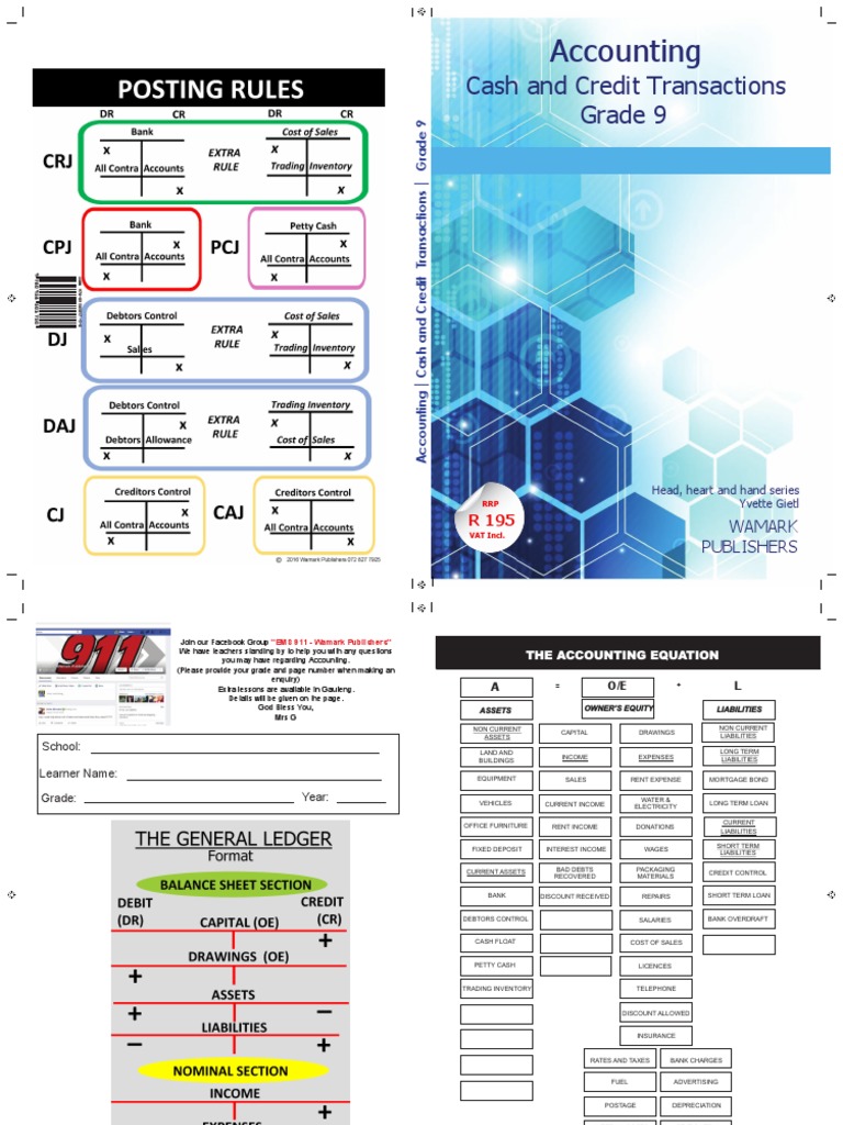 Textbook Grade 9 Accounting 2nd Edition PDF | PDF | Debits And Credits ...