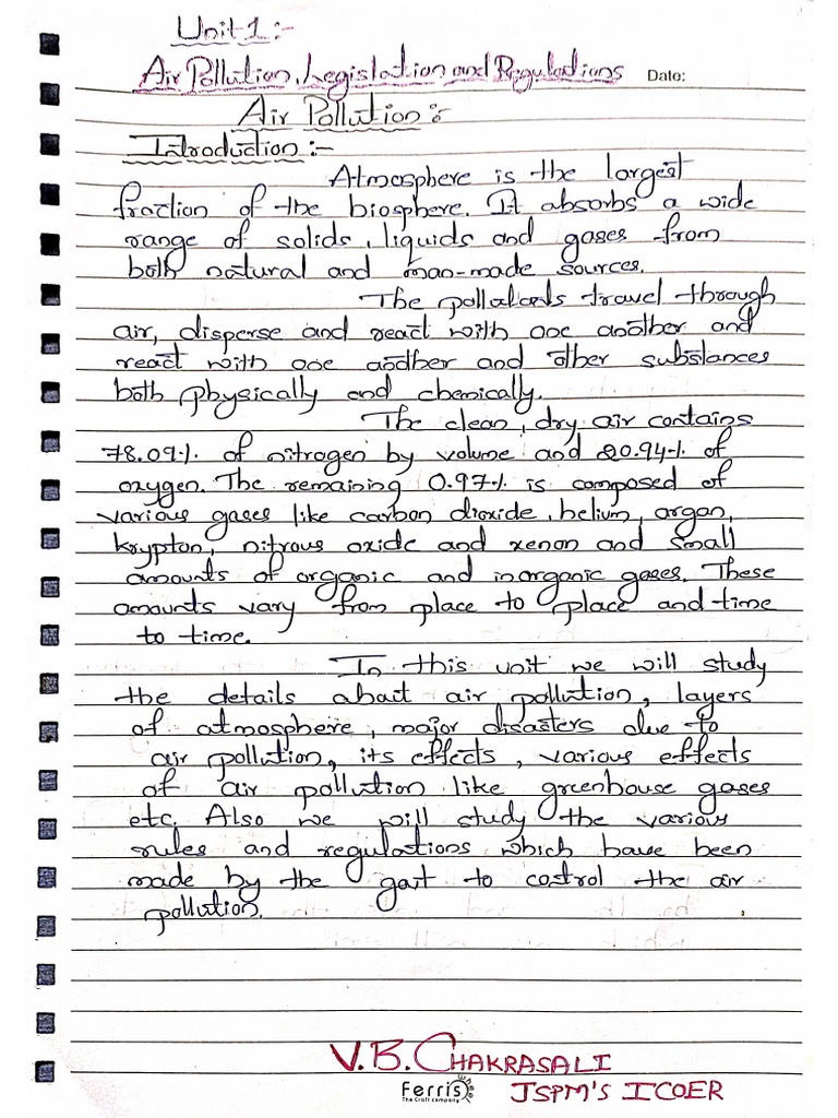 APC Unit 1 Hand Written Notes | PDF