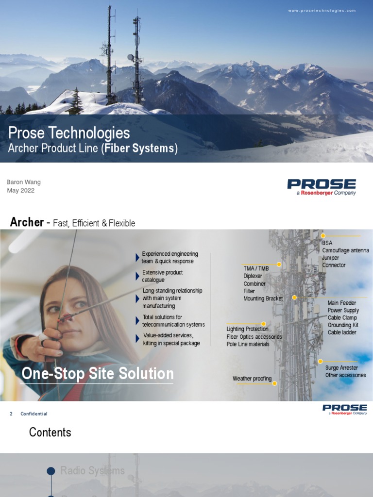 Prose Technologies: Archer Fiber Solutions | PDF | Optical Fiber ...