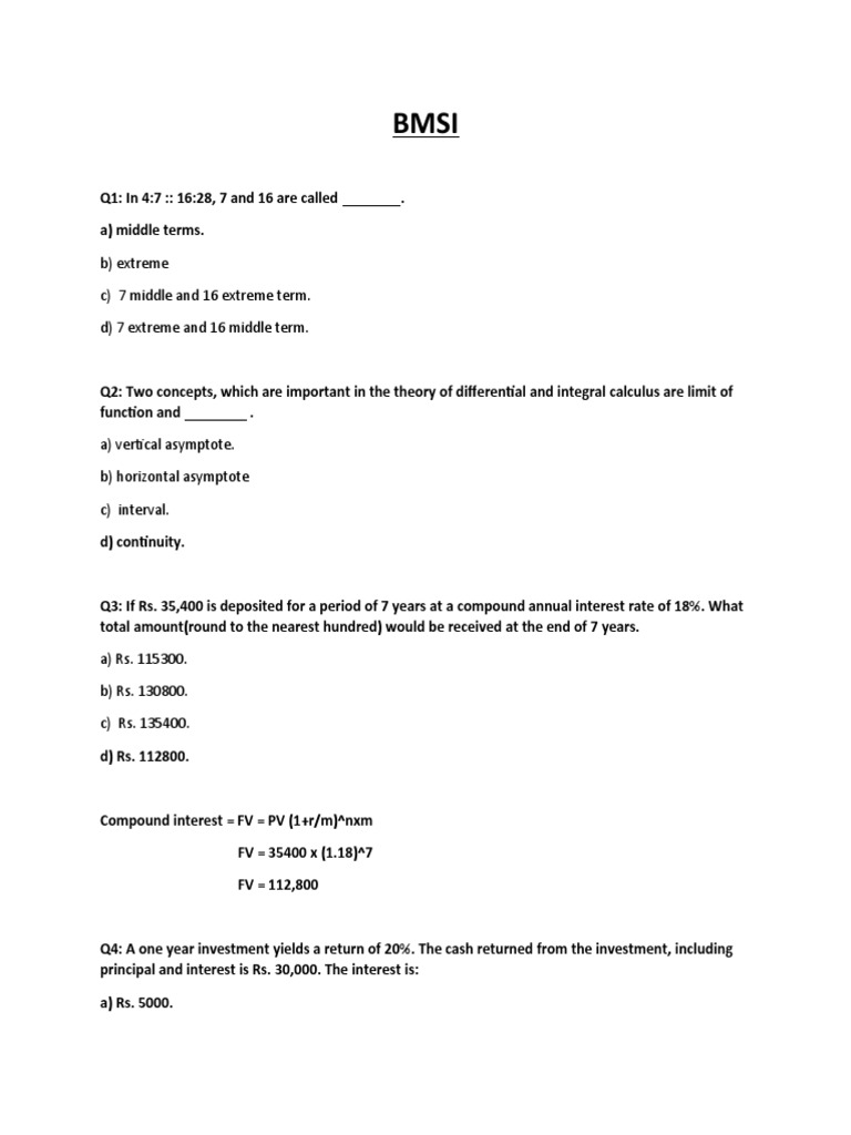 BMSI | PDF | Standard Deviation | Forecasting