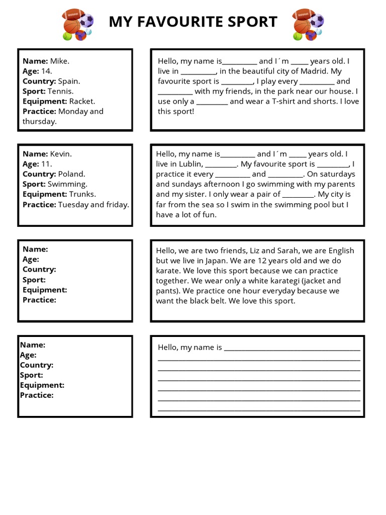 My Favourite Sport | PDF