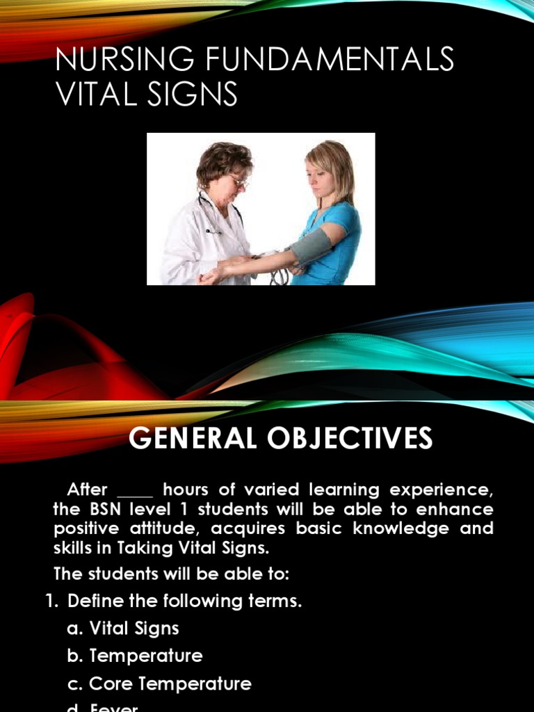 Vital Signs Power Point | PDF