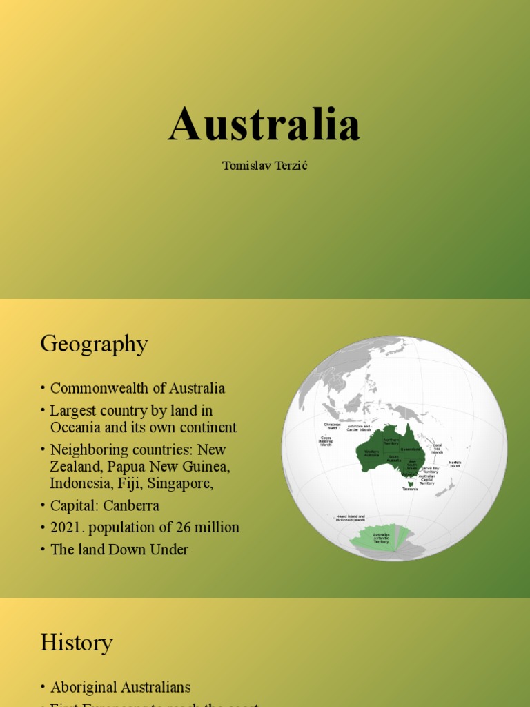 Overview of Australia: Geography & History | PDF
