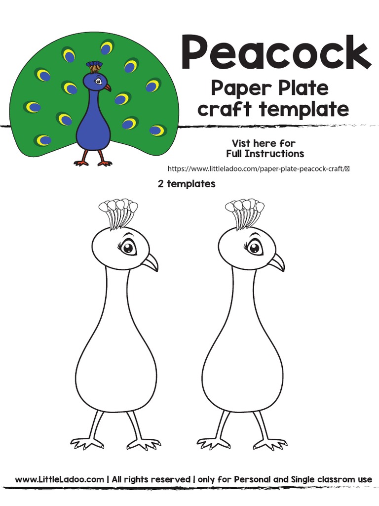 CT Paper Plate Peacock Little Ladoo | PDF