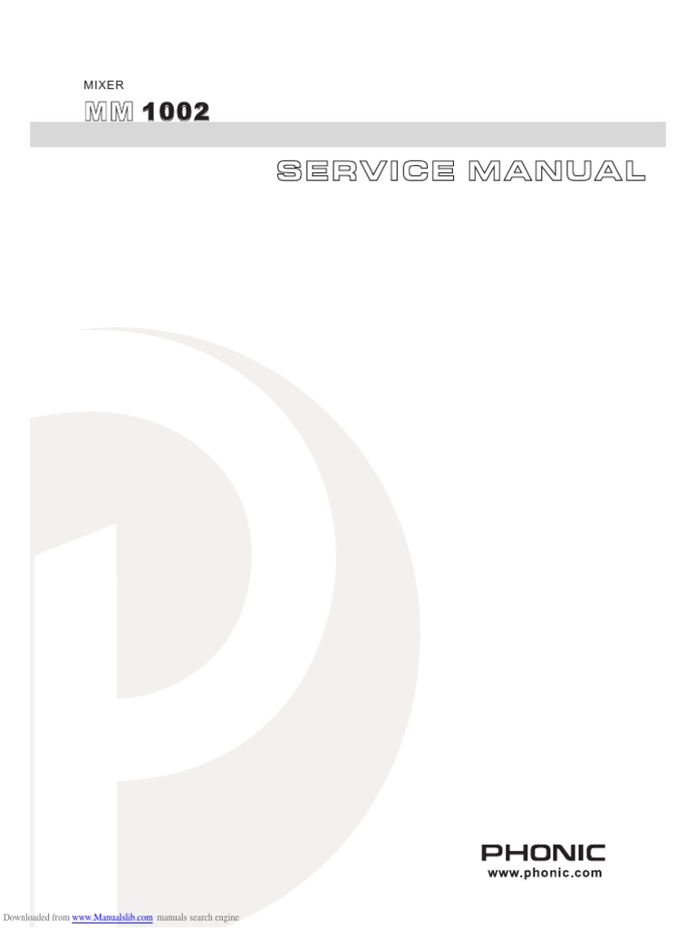 Phonic MM 1002 | PDF