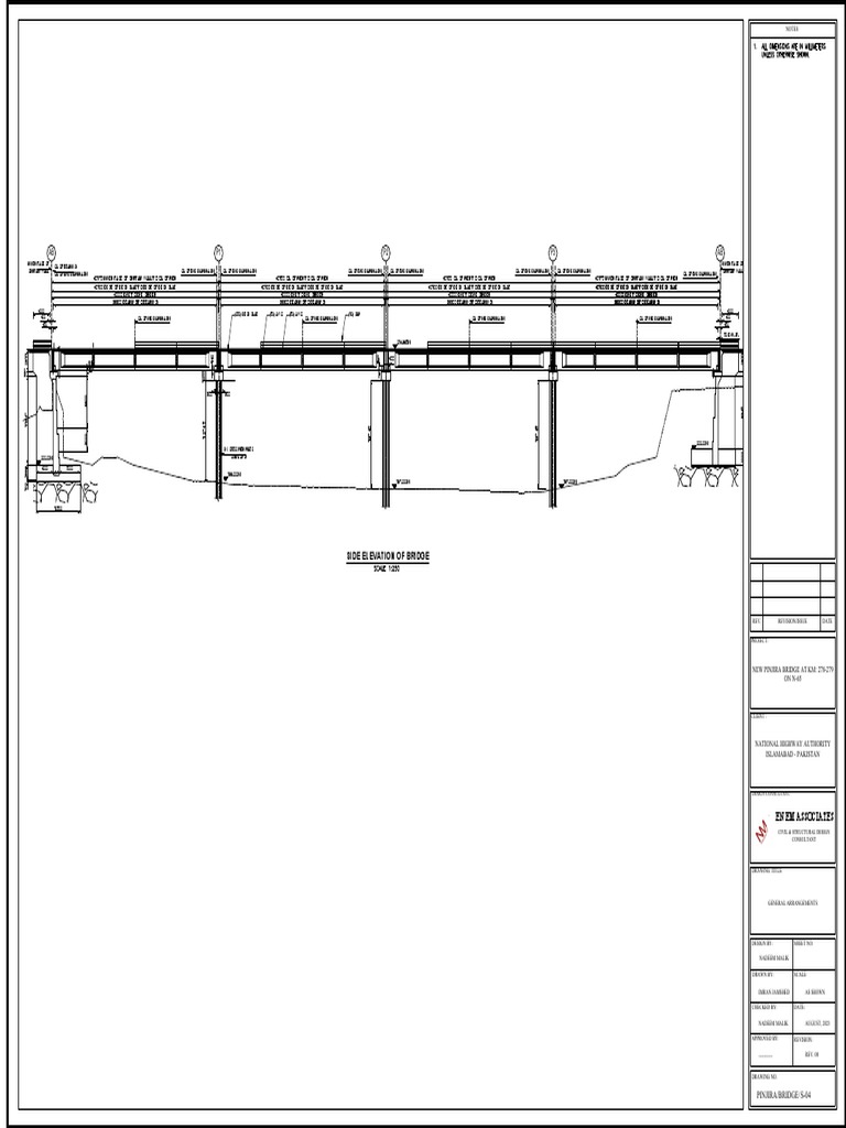 Pinjra Bridge 4 Span Bolan River Quetta 31.08.2023-1 | PDF