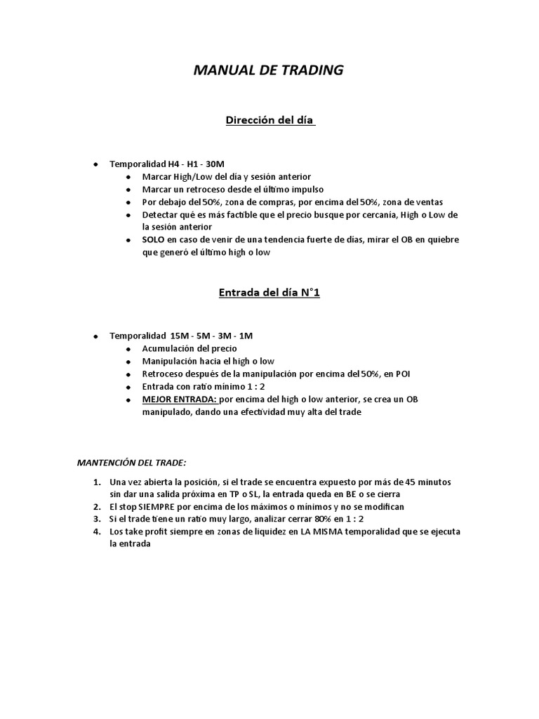 Manual de Trading | PDF