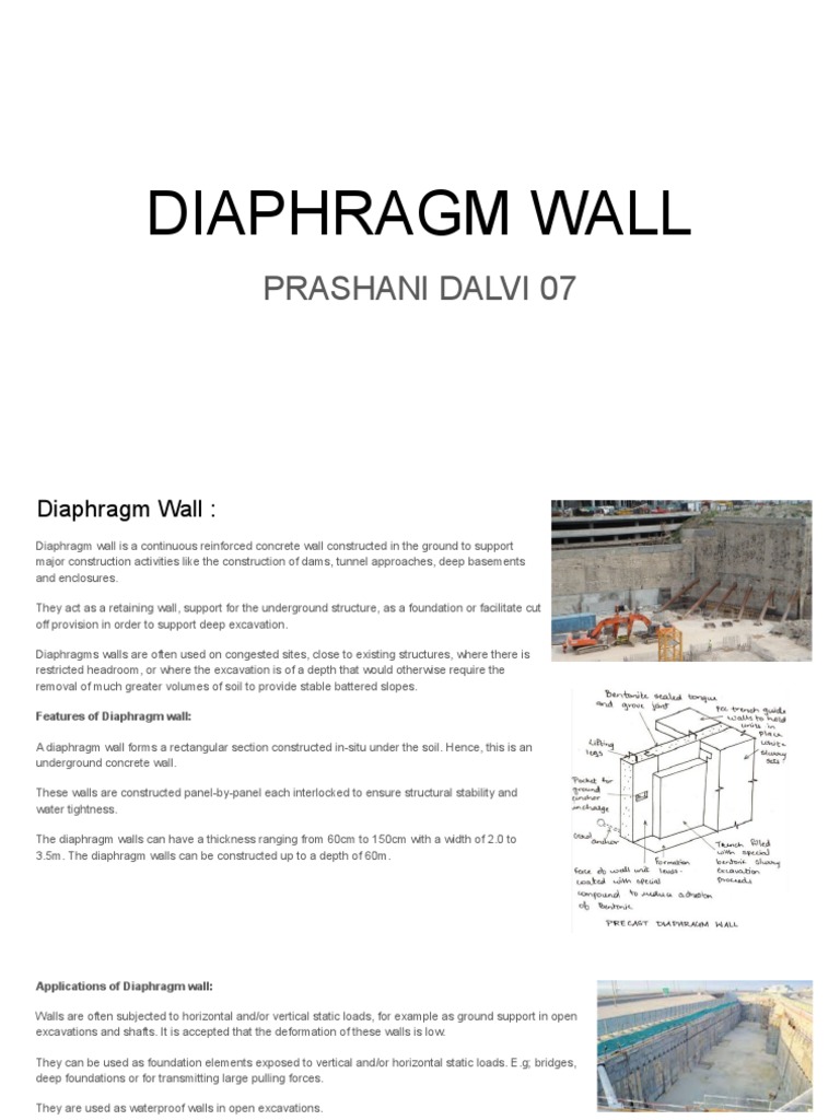 Diaphragm Wall | Download Free PDF | Civil Engineering | Building ...