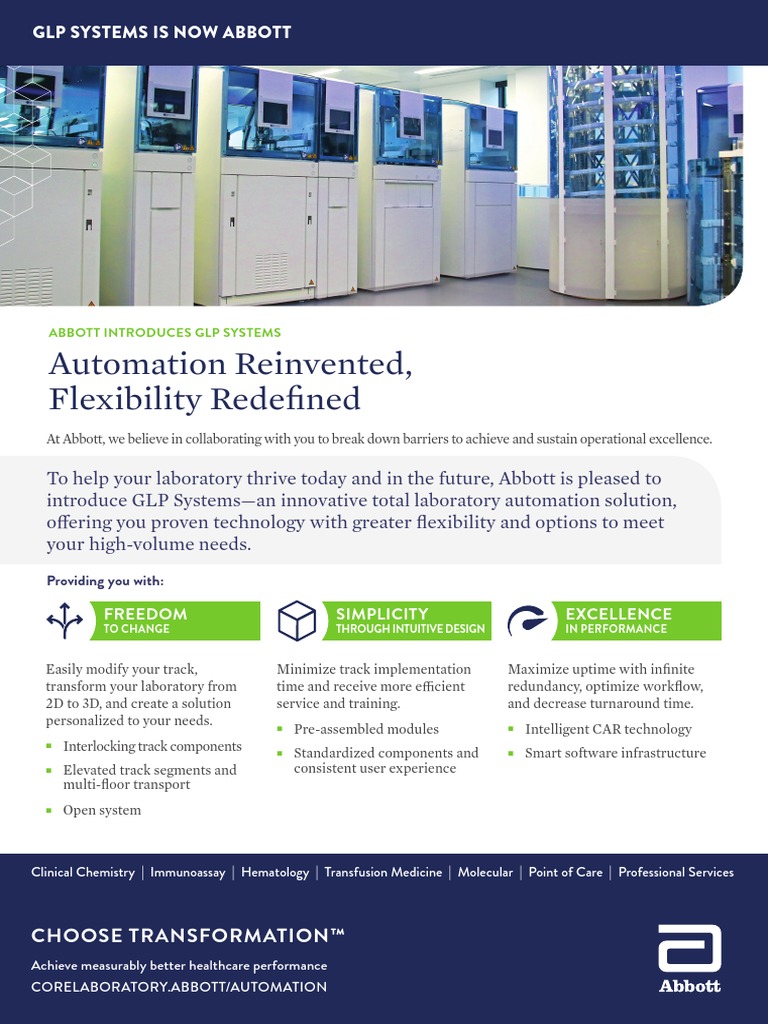 Abbott Introduces GLP Systems Automation Reinvented | PDF | Automation ...