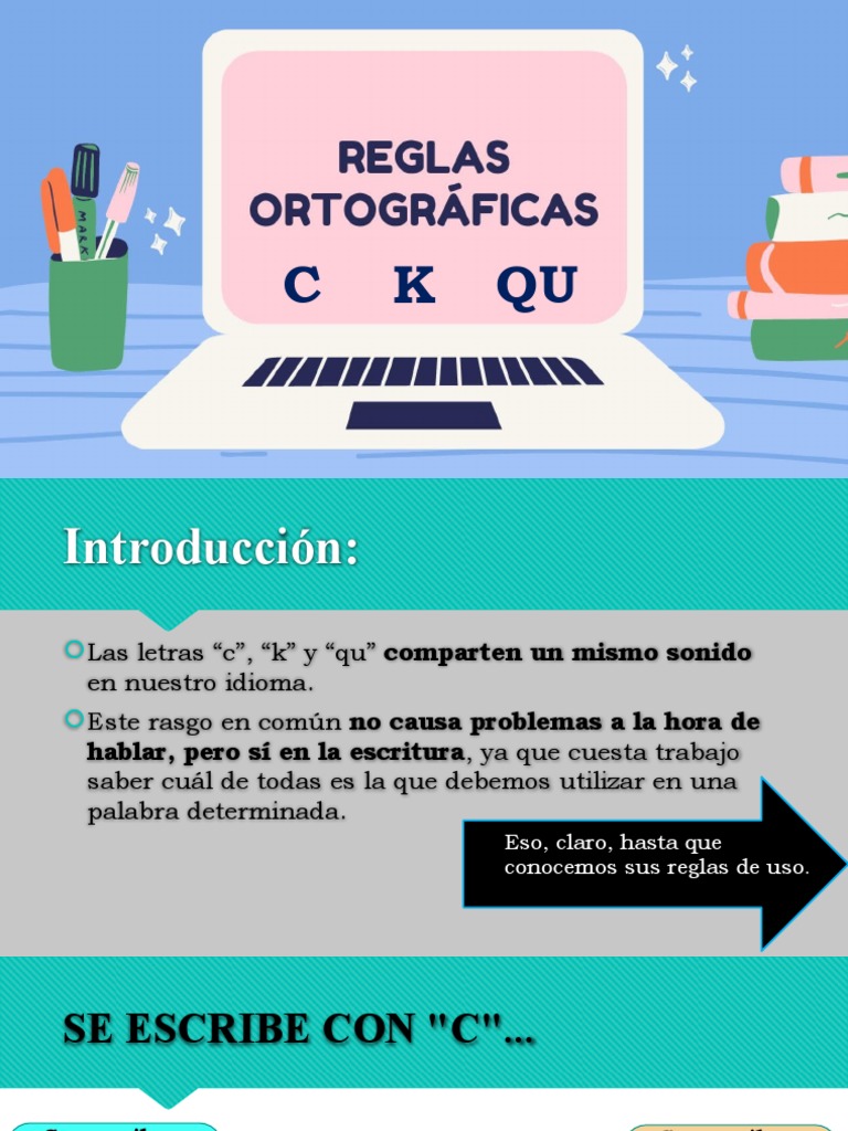 Normas Ortográficas C, K, Qu | PDF
