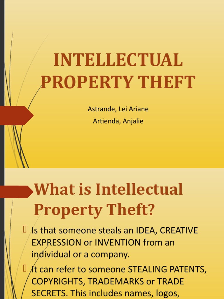 IP THEFT REPORT-WPS Office-1 | PDF | Intellectual Property | Computer ...