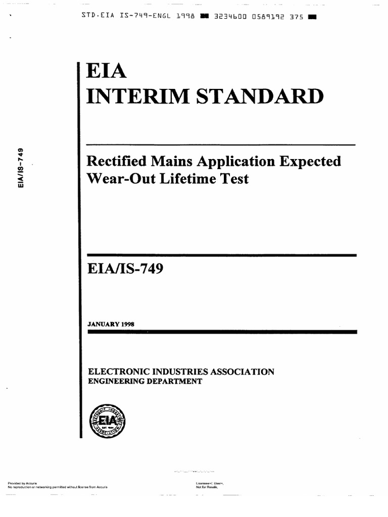 Eia Is 749 Partial From Ihs Store | PDF