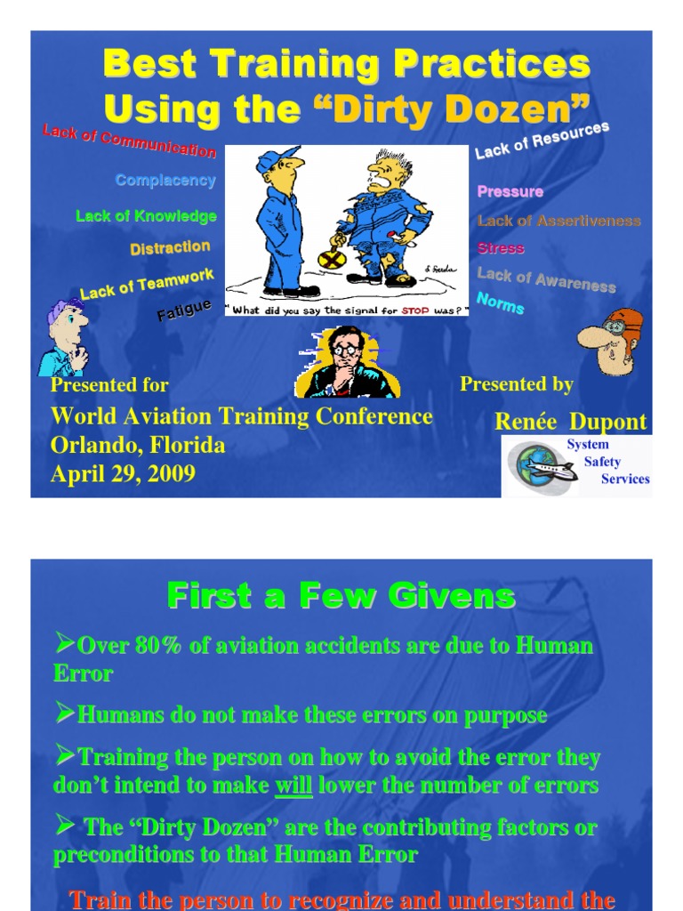 Dirty Dozen Presentation | PDF | Knowledge | Psychology