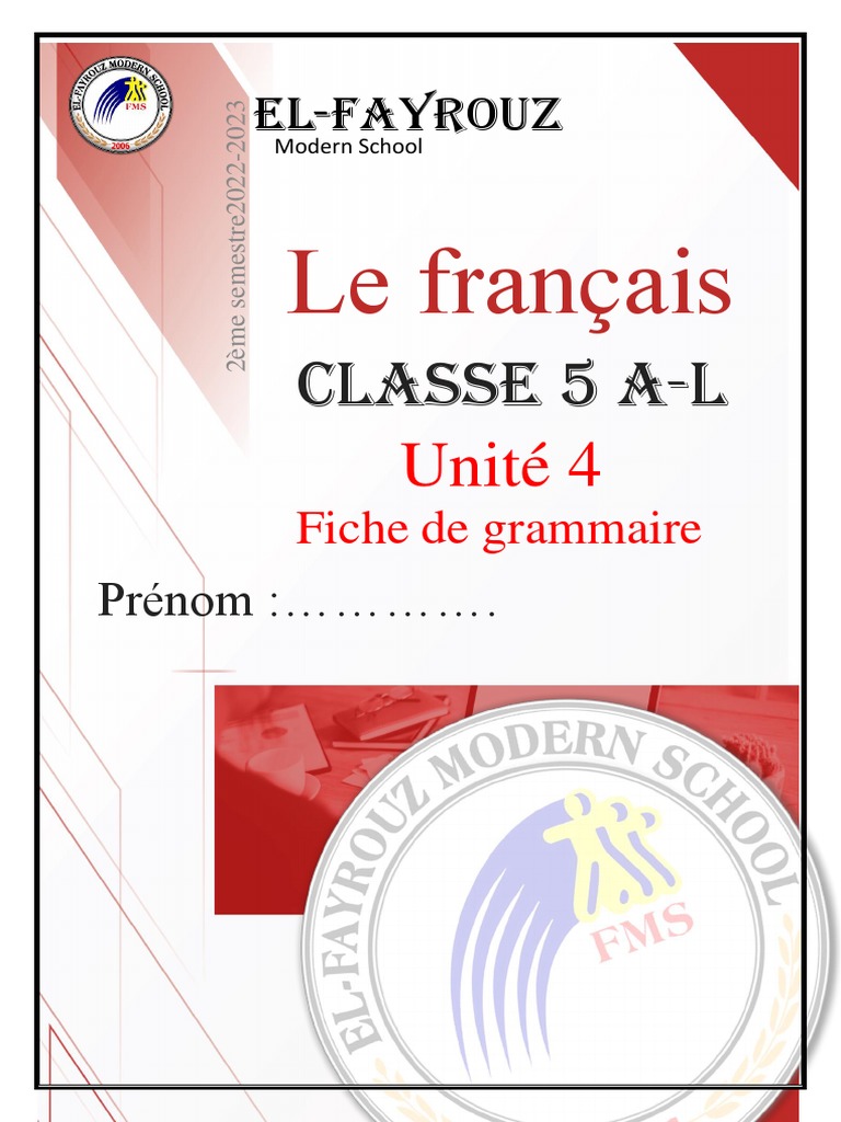 Fiche de Grammaire 2 | PDF