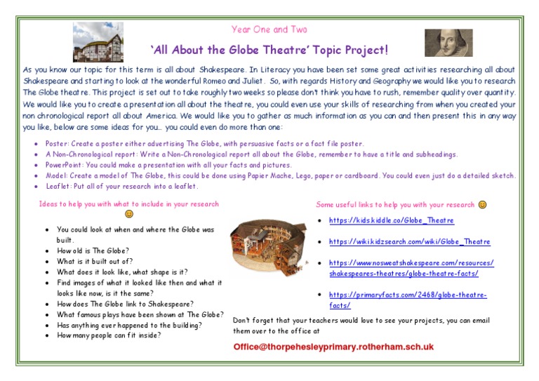 Globe Theatre Research Project Guide | PDF | Social Science | Foreign ...