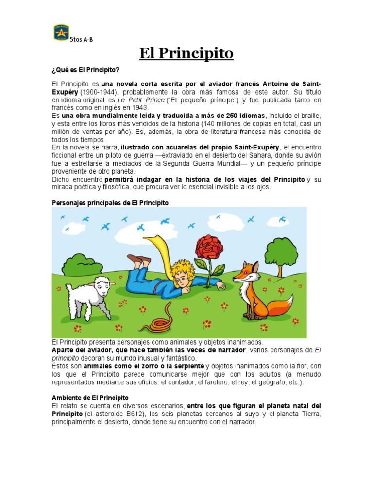 Información sobre El Principito | PDF | El Principito