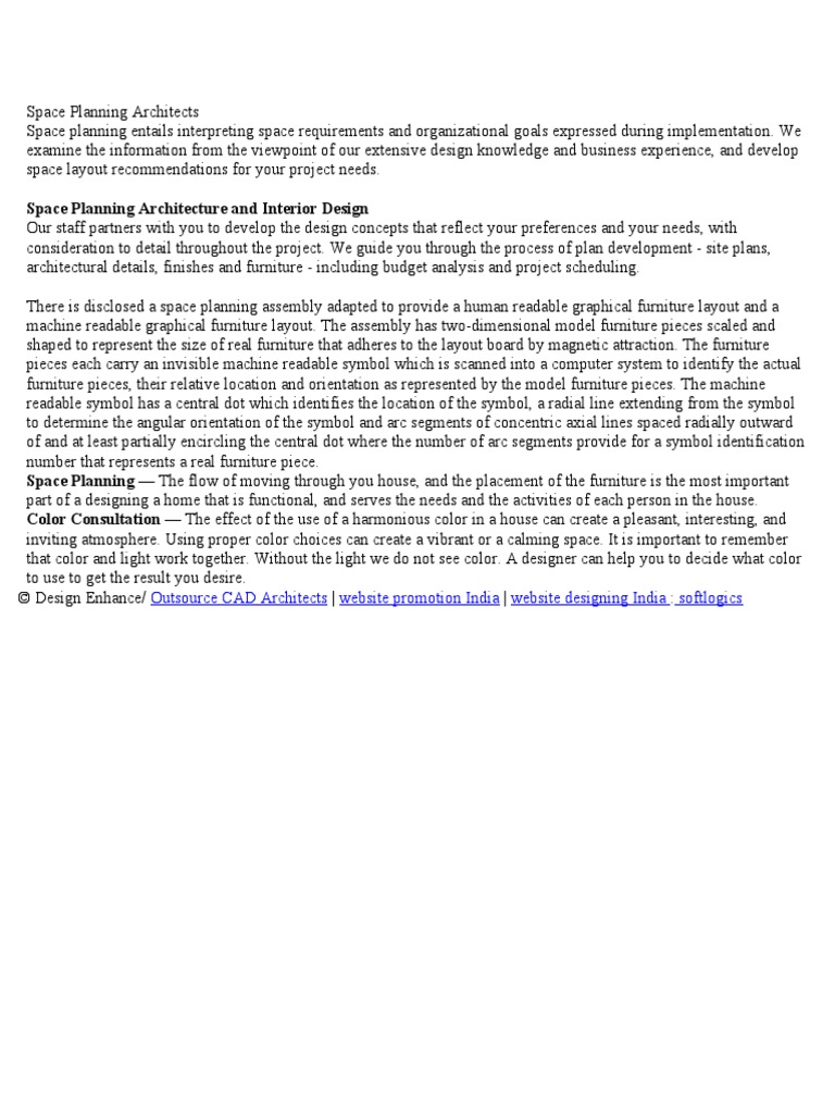 Space Planning | PDF | Matrix (Mathematics) | Design