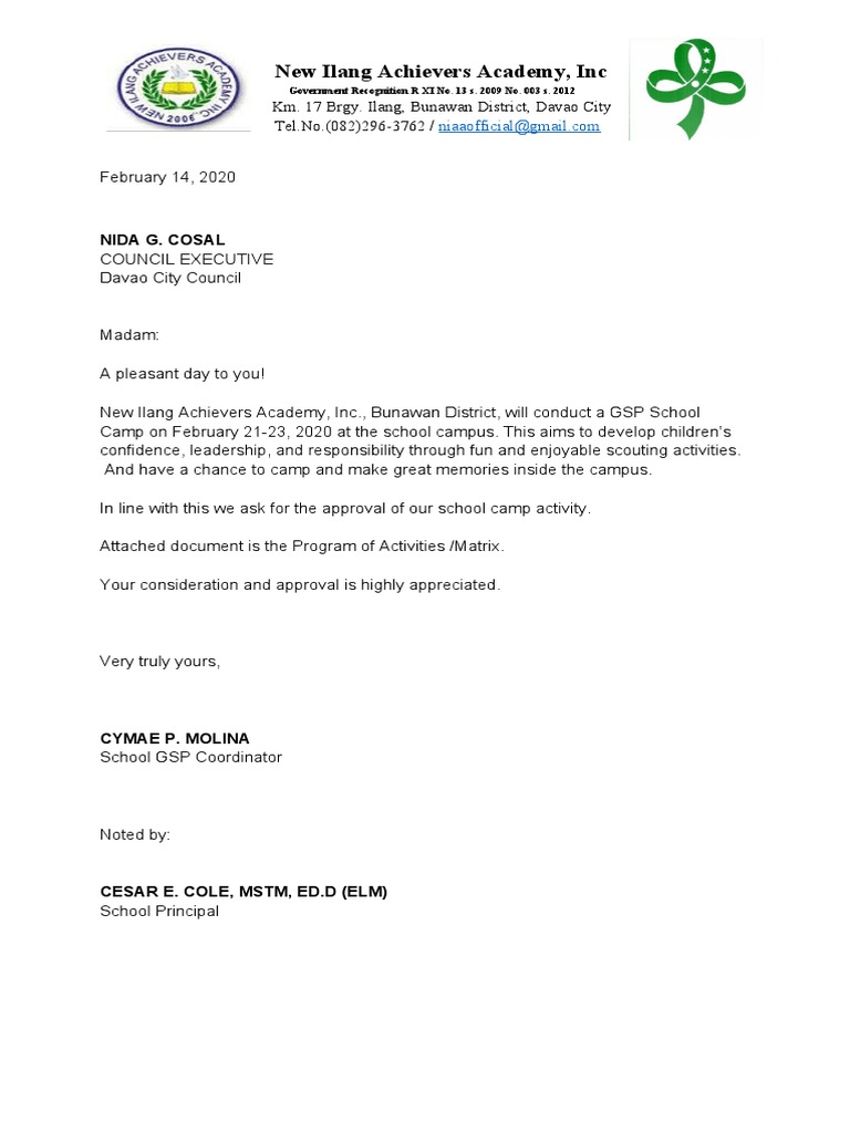 GSP LETTER COUNCIL | PDF