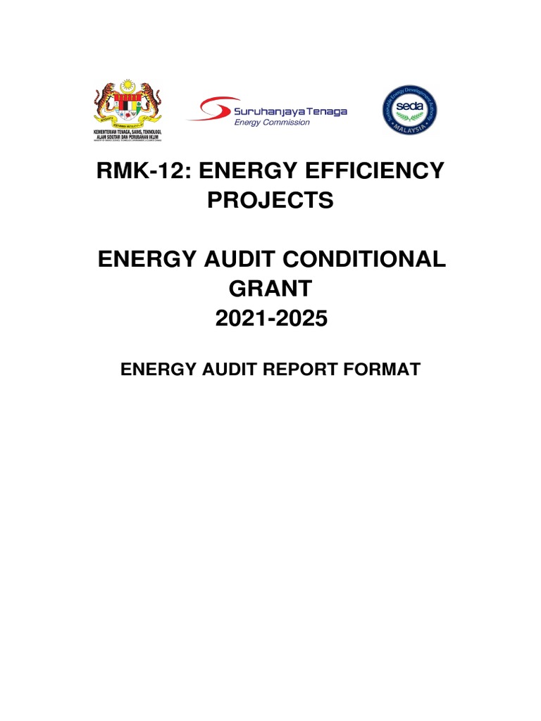 General Guideline Of Energy Audit Report Commercial Sector Pdf
