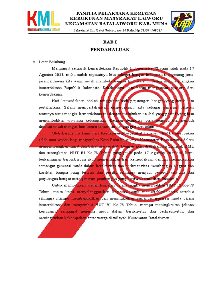 Benar Proposal 17 | PDF