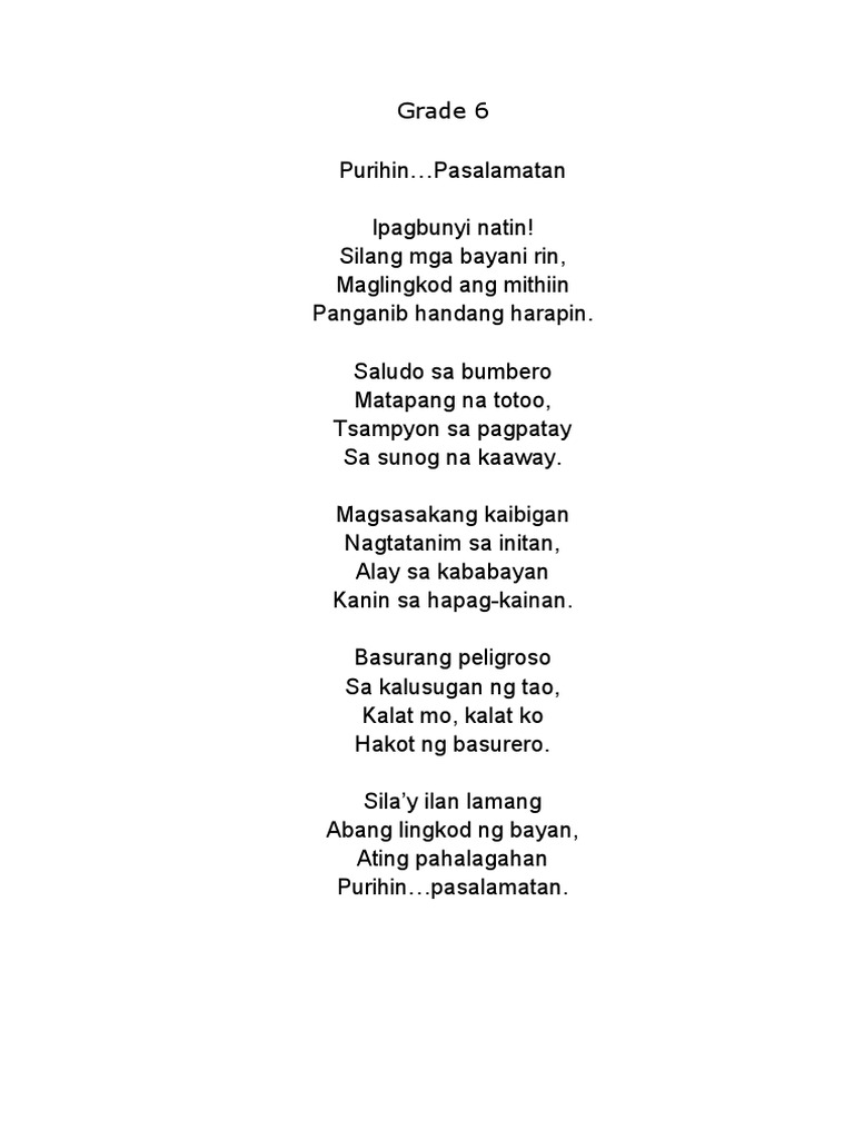 Filipino Grade 6 ORVT | PDF