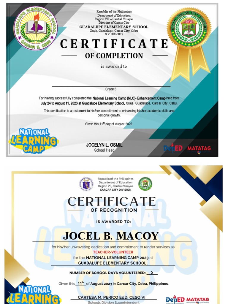NLC Certificate | PDF NLC Certificate | PDF