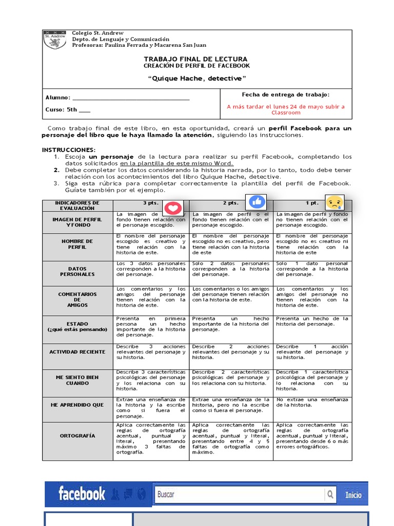 Trabajo Final Del Libro - Quique Hache, Detective | PDF