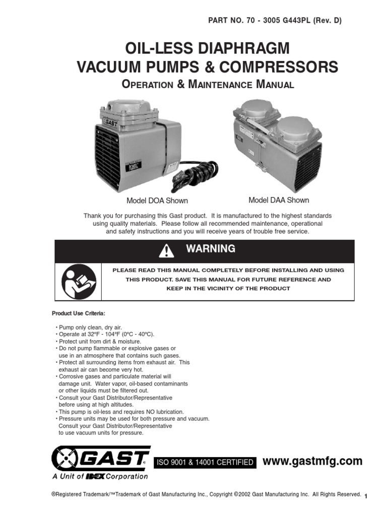 Gast Motor 4 | PDF | Ac Power Plugs And Sockets | Electrical Connector