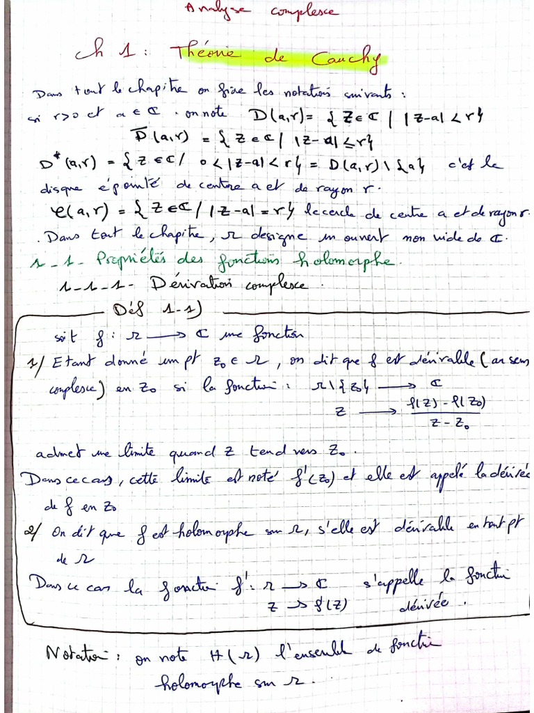 Analyse Complexe | PDF