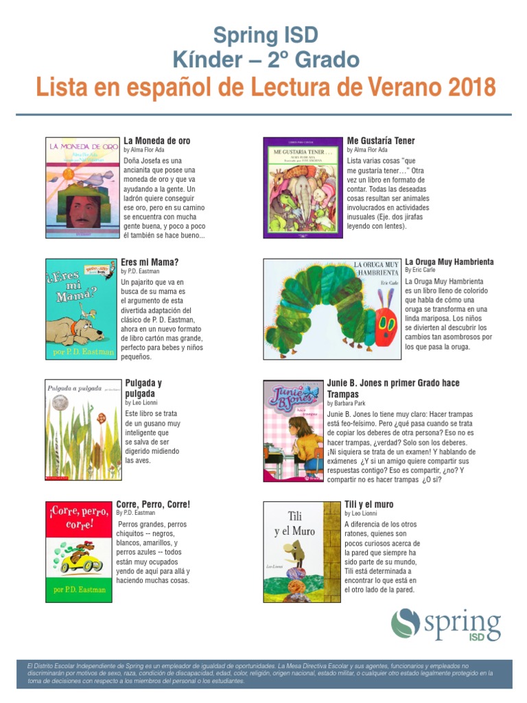 Summer Reading k2 SP | PDF