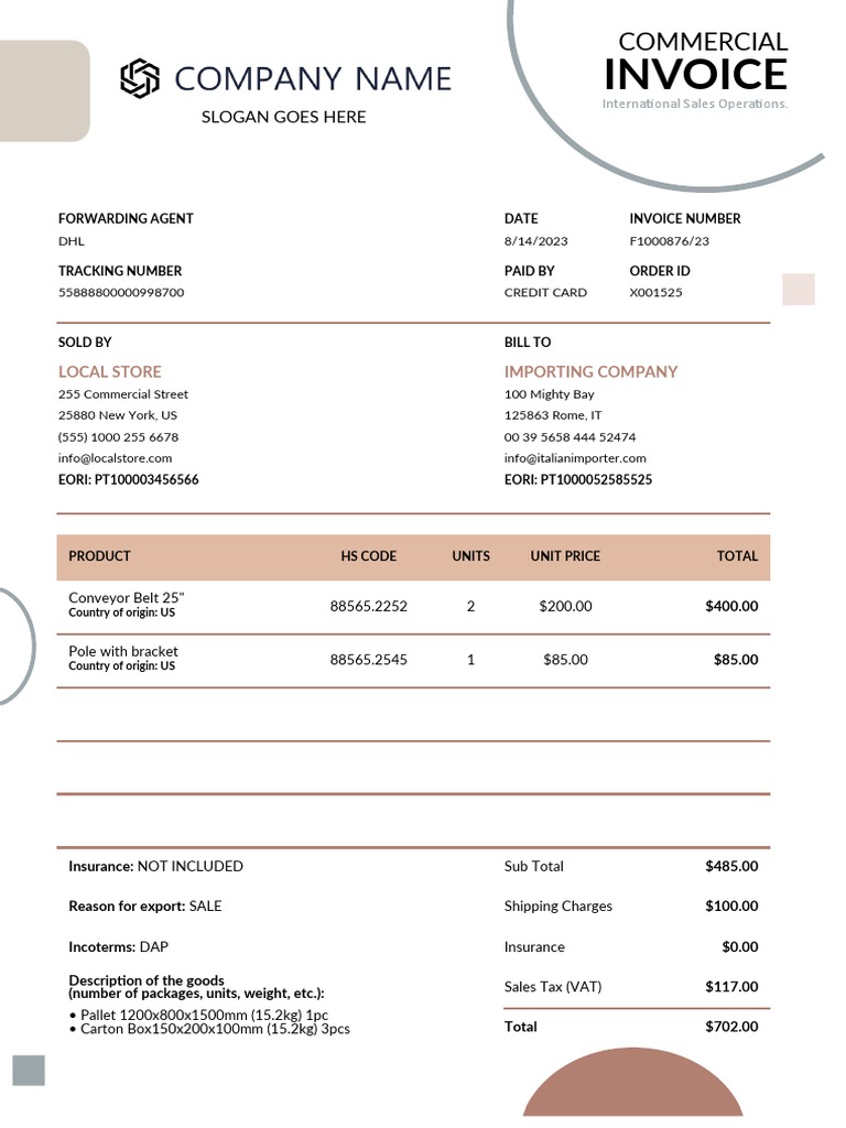 Invoice: Commercial | PDF