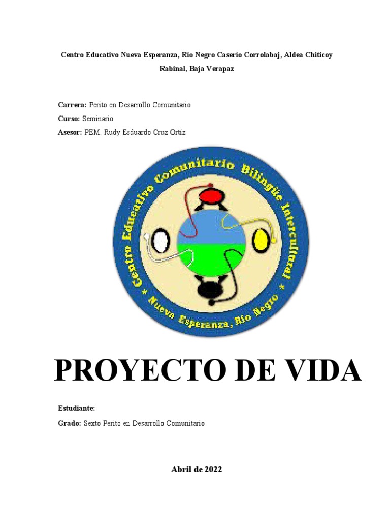 Modelo Proyecto de Vida | PDF