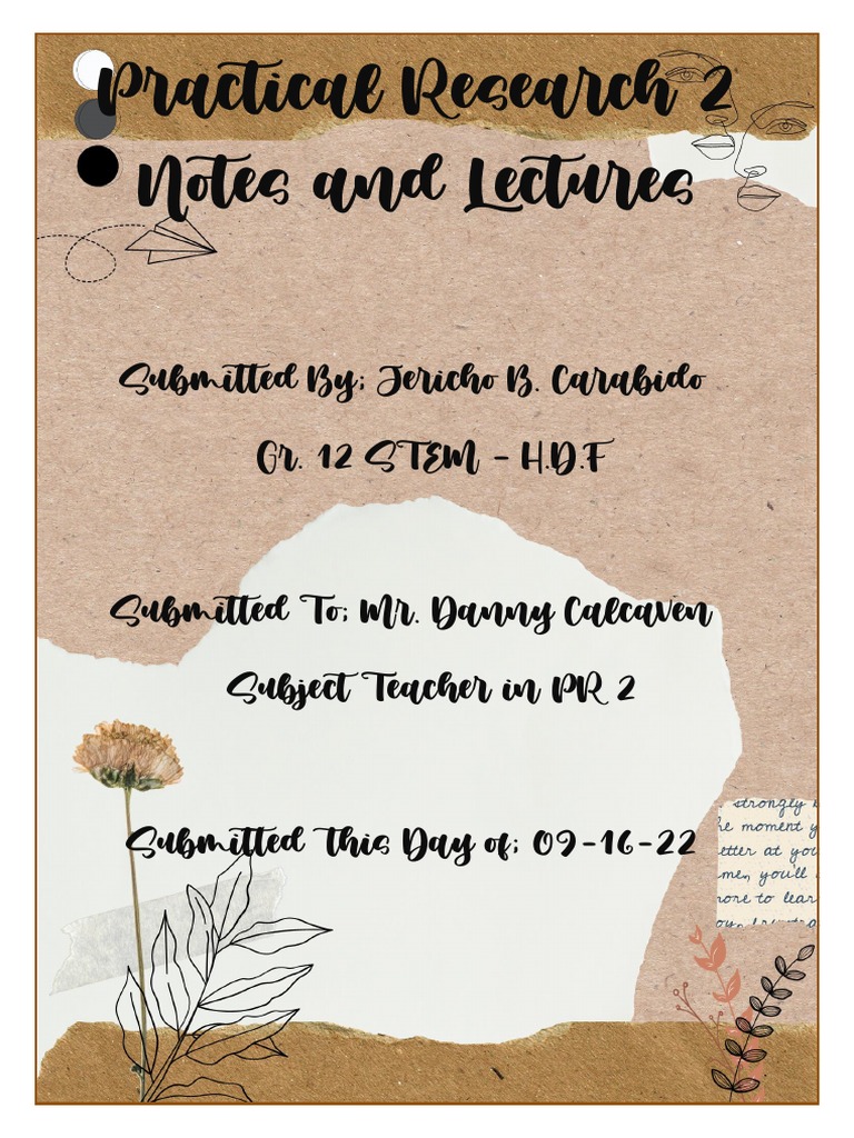 PRACTICAL RESEARCH 1 & 2 | PDF | Statistics | Sampling (Statistics)