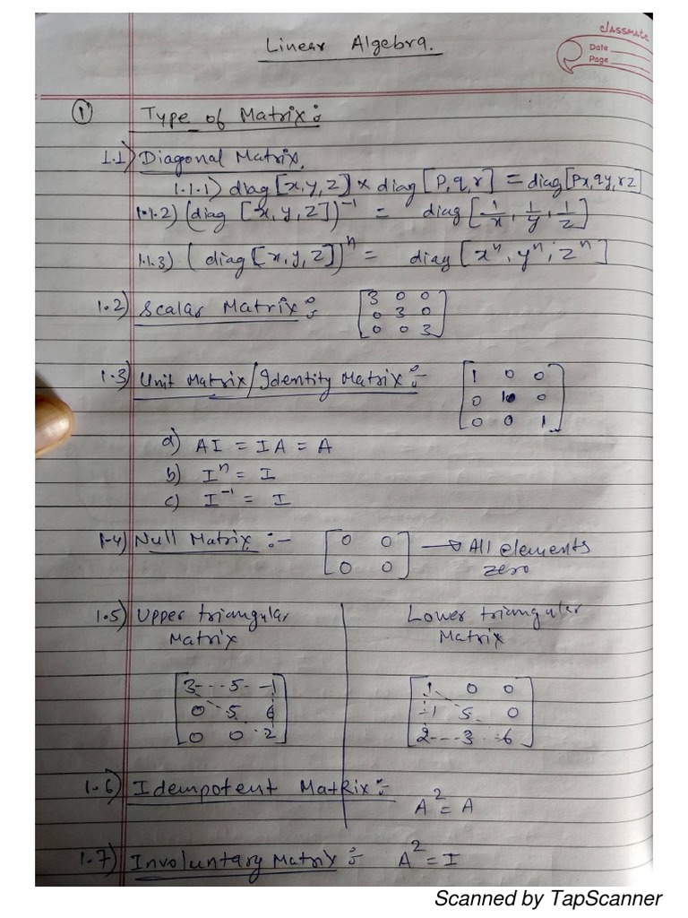 Linear Algebra | PDF