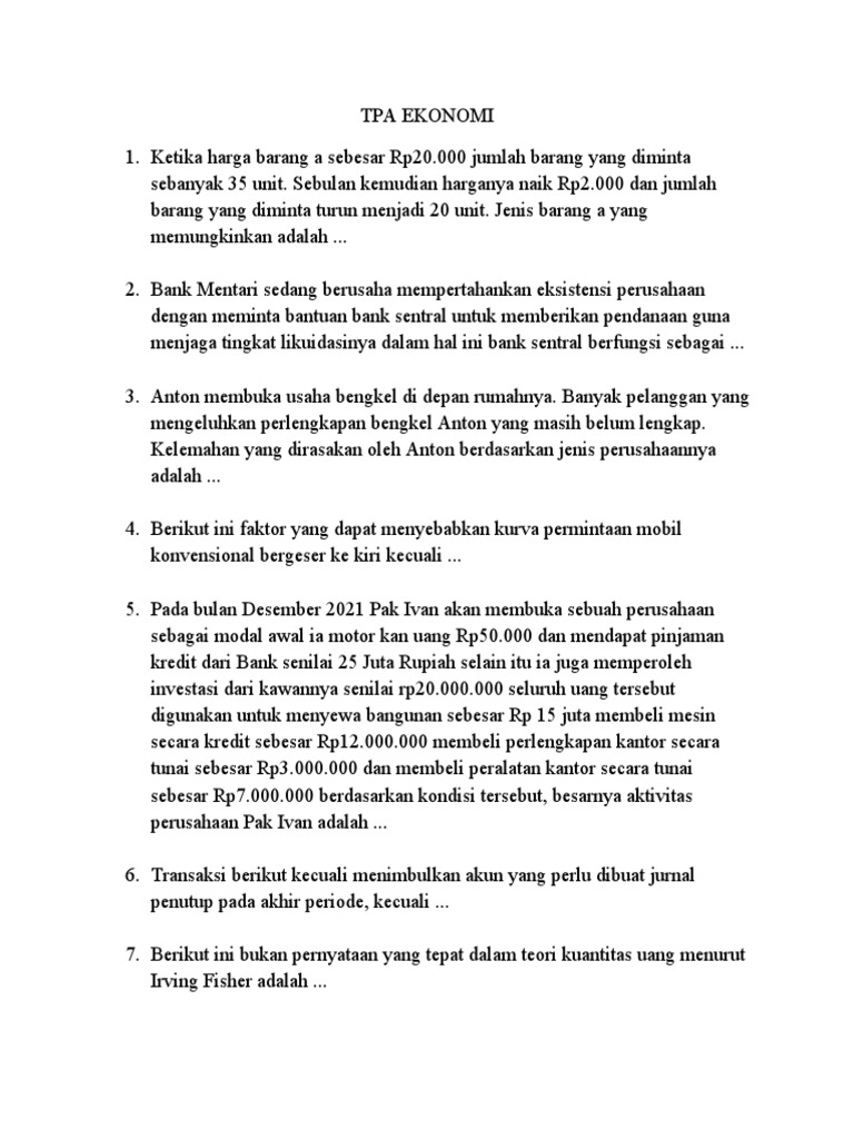 Contoh Soal Tryout UTBK Ruang Guru | PDF