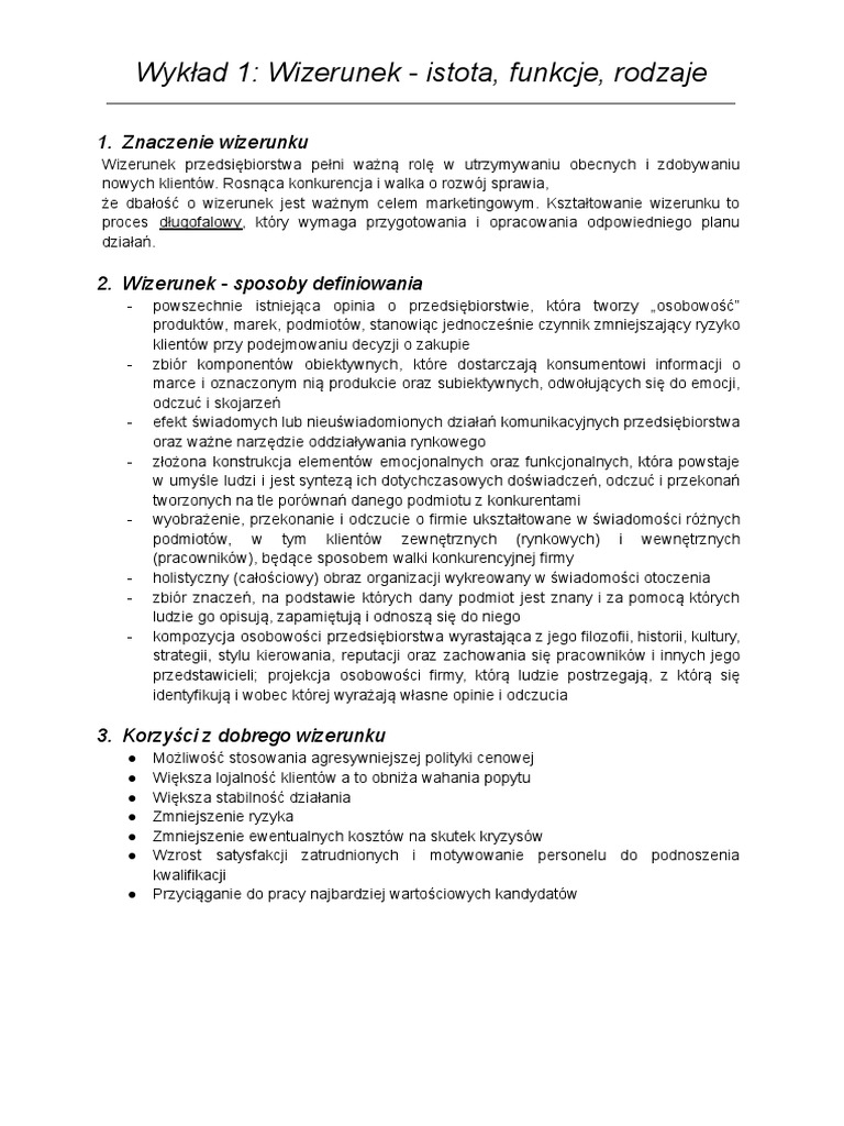 Kreowanie Wizerunku | PDF