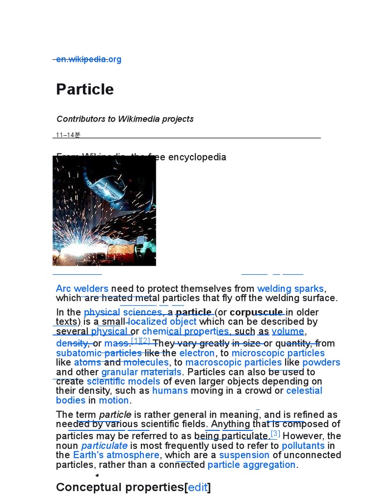 Particle: Conceptual Properties | PDF | Particle | Physical Chemistry