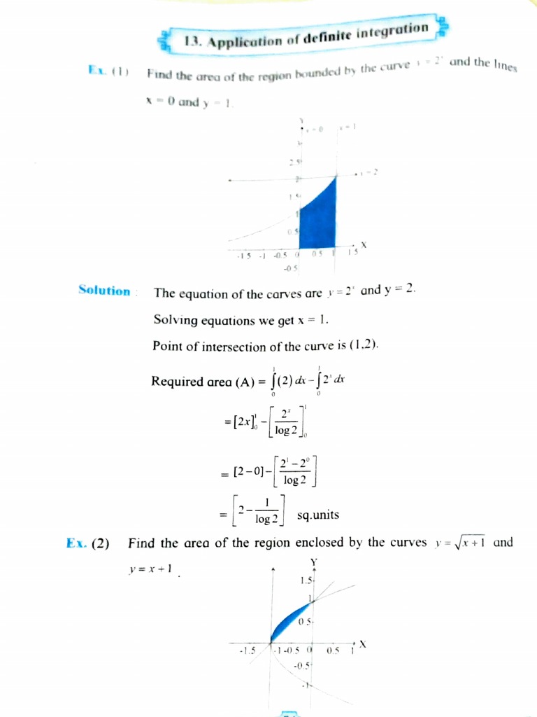 Application of Definite Integration-Practical | PDF | Area | Euclidean ...
