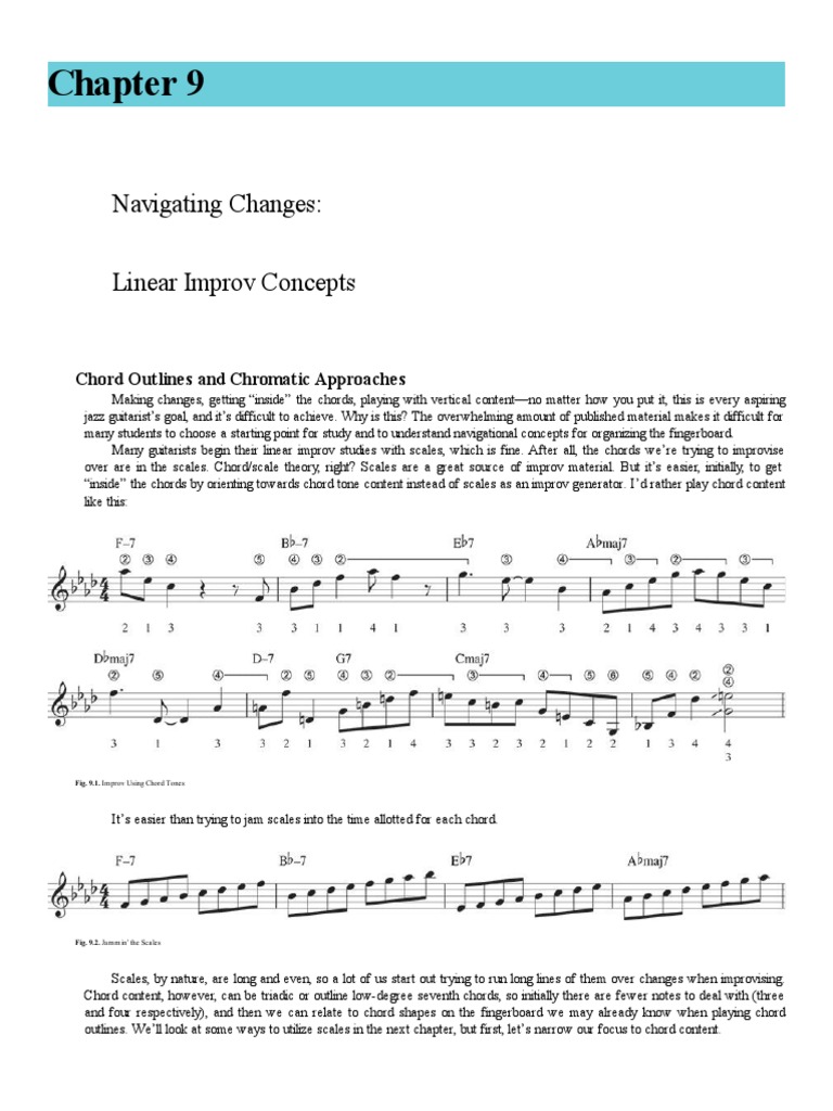 Linear Improvisation Concepts | PDF | Chord (Music) | Guitars