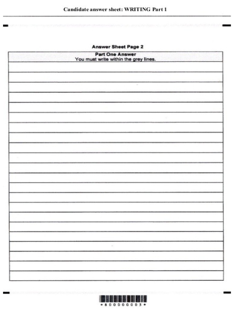 Answer Sheet FCE Writing - TOAZ - INFO | PDF