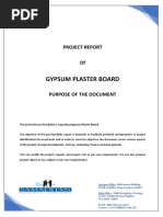 Gypsum Board Manufacturing Process | PDF | Drywall | Plaster