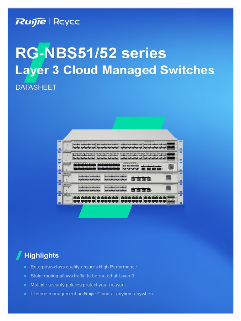 10-RG-NBS51 52 Series - 20230529 | PDF | Internet | Data Transmission